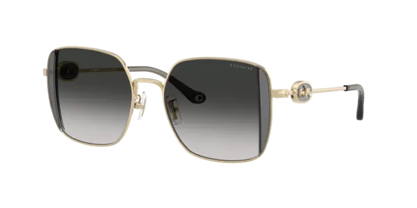 COACH Square Frame Sunglasses - Grey Gradient