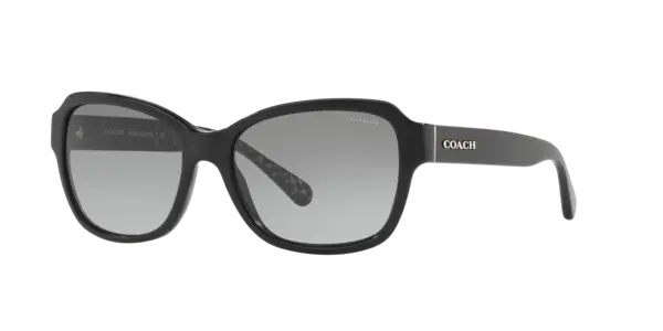 COACH Tortoiseshell Full Rim Sunglasses - Dark Grey Gradient