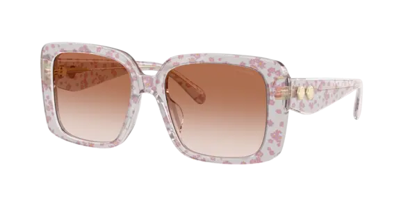 COACH Full Rim Square Frame Sunglasses - Pink Gradient