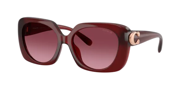 COACH Sunglasses With Logo - Burgundy Gradient