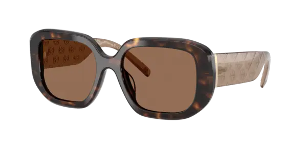Tory Burch Full Rim Square Frame Sunglasses - Brown