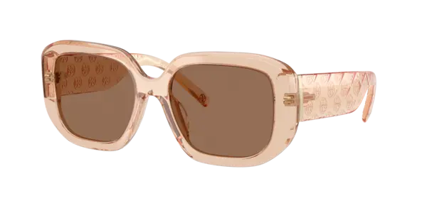 Tory Burch Full Rim Square Frame Sunglasses - Brown