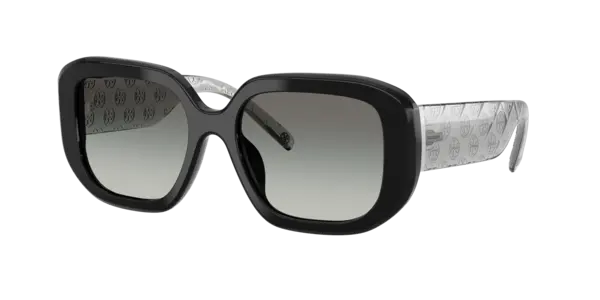 Tory Burch Full Rim Square Frame Sunglasses - Grey