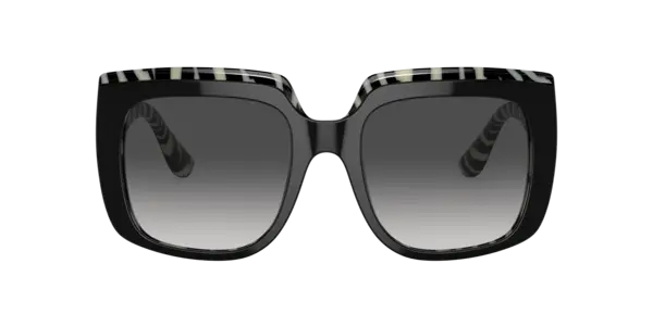 Dolce & Gabbana Havana On Transparent Brown Sunglasses - Grey Gradient