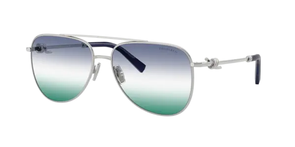 Tiffany & Co. Aviator Sunglasses - Green Blue Gradient