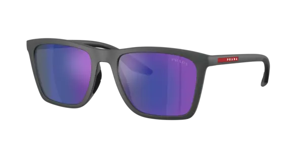Prada Square Frame Sunglasses - Dark Blue Mirror Violet