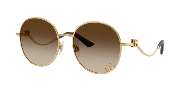 Dolce & Gabbana Round Frame Sunglasses - Gradient Brown