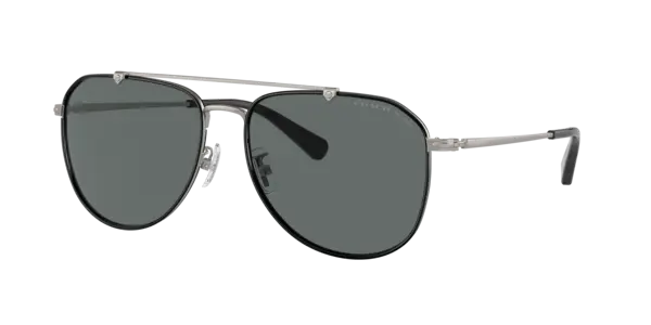 COACH Sunglasses - Grey Solid Polarized