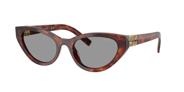 Miu Miu Havana Mahogany Frame Sunglasses - Grey
