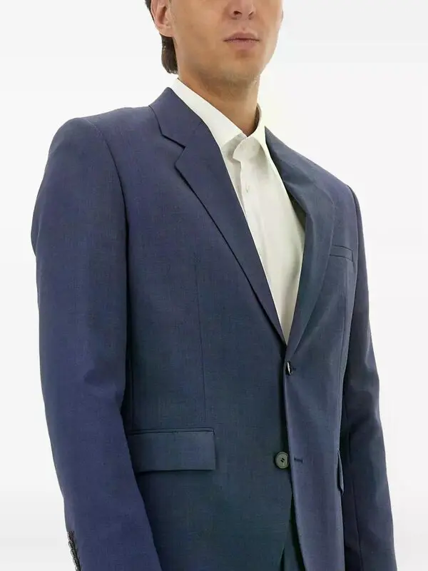 Hugo Single-breasted Blazer - Blue
