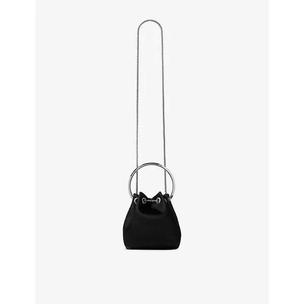 JIMMY CHOO Top-handle Bag With Bracelet Handle - Black/silver
