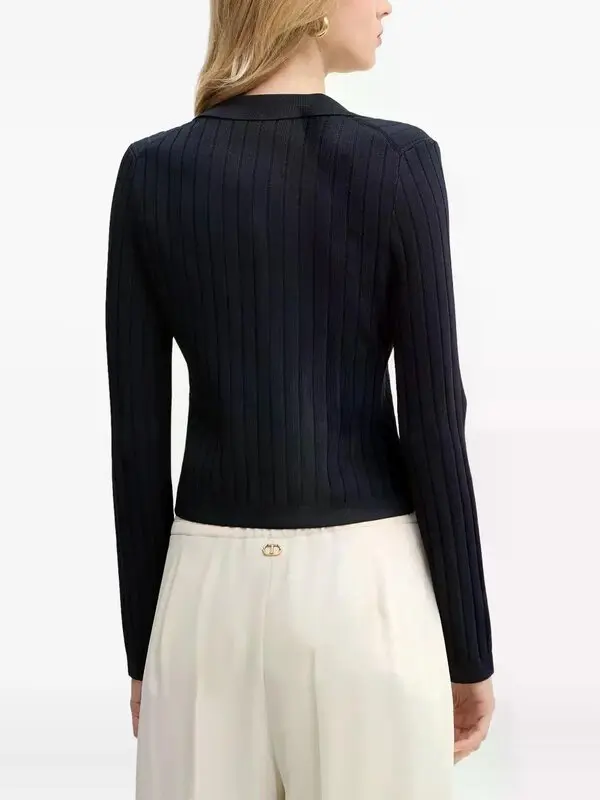 Guess Buttoned Ribbed Cardigan