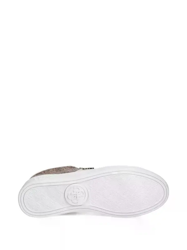 Guess Britz 4g Logo Sneakers - Brown