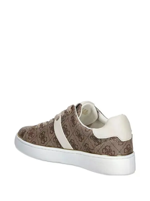 Guess Britz 4g Logo Sneakers - Brown