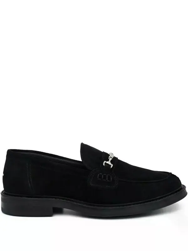 Filling Pieces Rounded Toe Suede Loafers