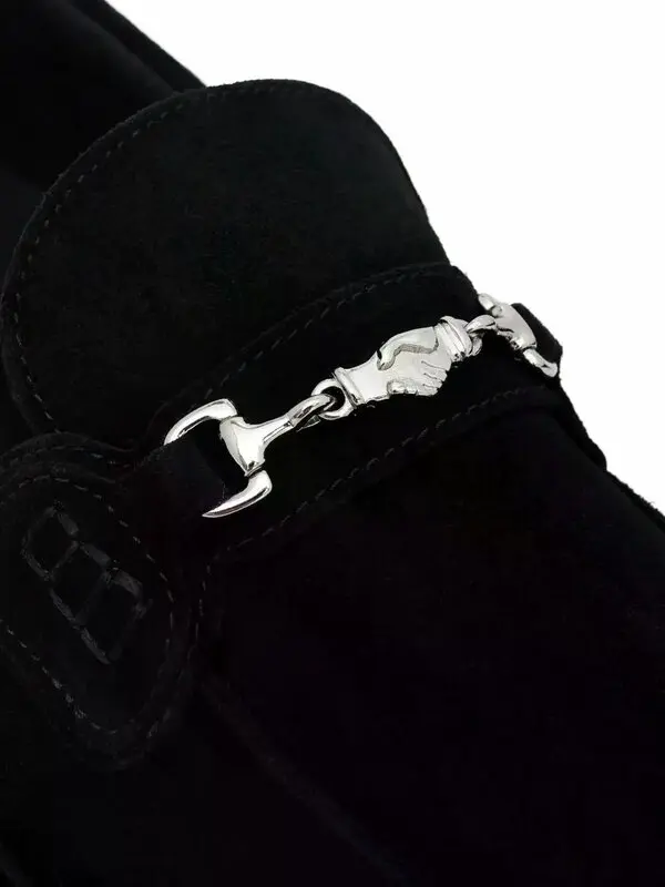 Filling Pieces Rounded Toe Suede Loafers