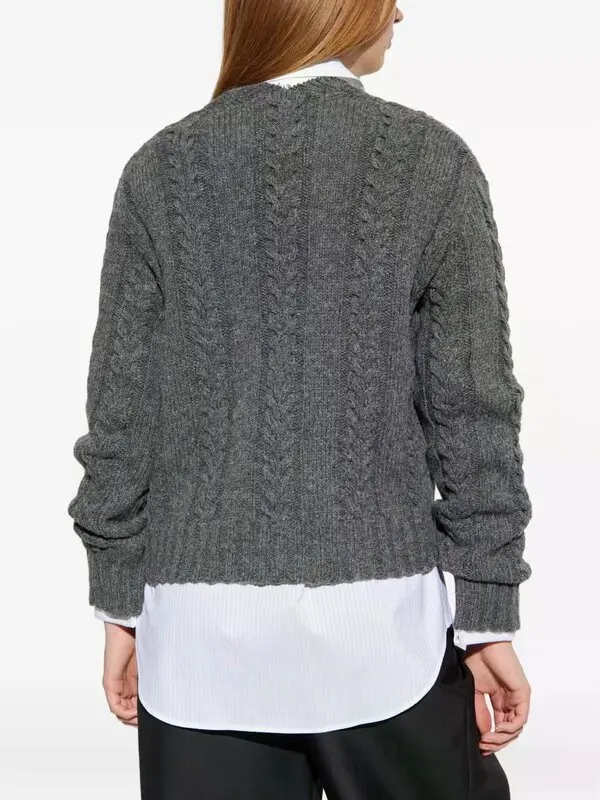 Loewe Cable-knit Keyhole Knitwear