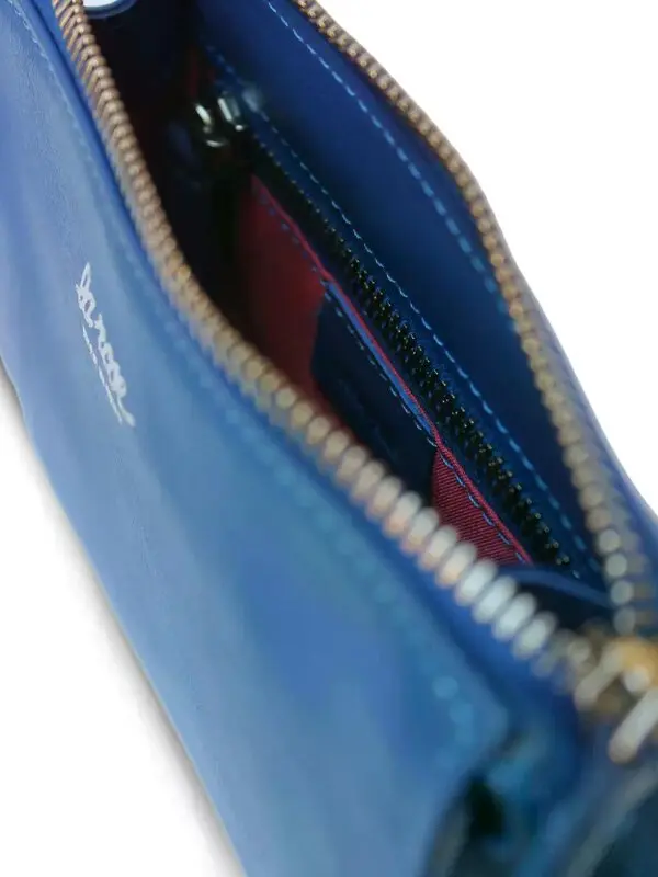 LA ROSE Logo-print Leather Makeup Bag