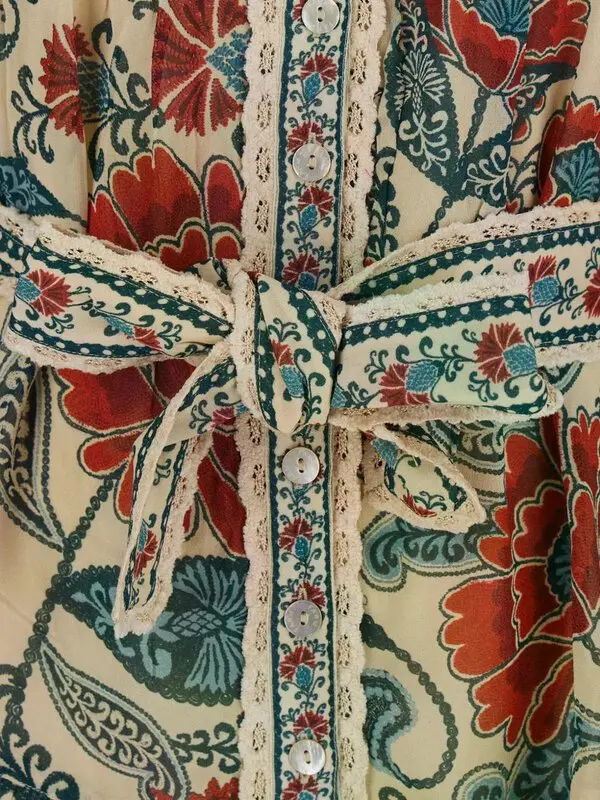 Farm Rio Floral Print Mini Dress