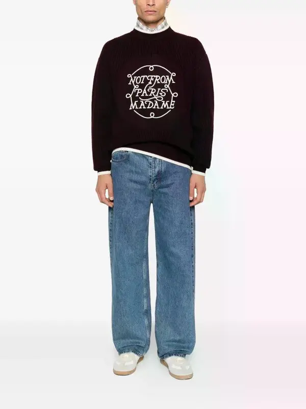 Drole De Monsieur Embroidered Sweater