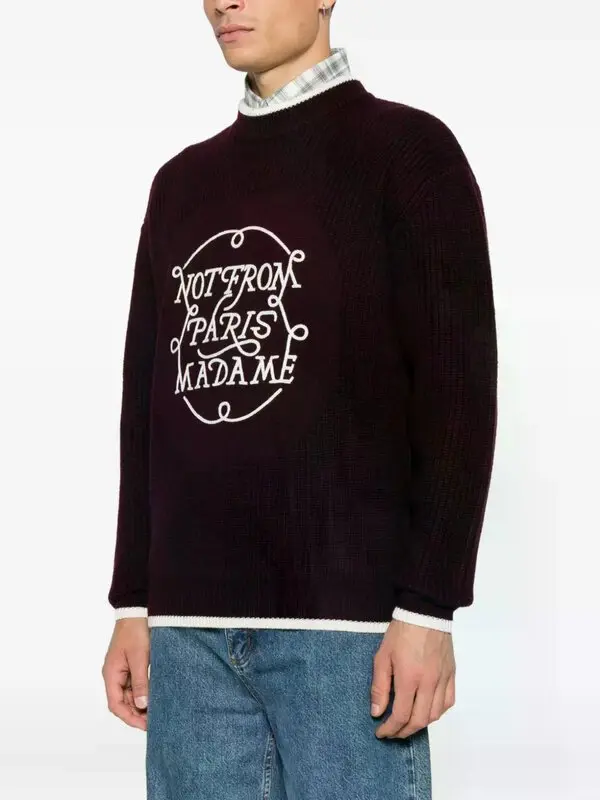Drole De Monsieur Embroidered Sweater