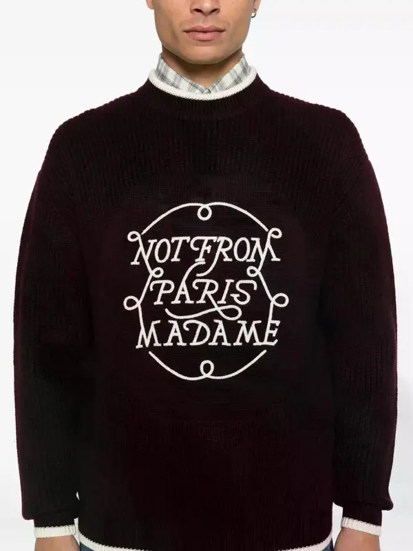 Drole De Monsieur Embroidered Sweater