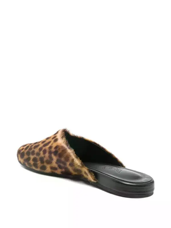 ANCIENT GREEK SANDALS Leopard-print Mules - Brown