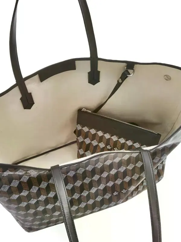 AU DEPART Geometric Pattern Tote Bag