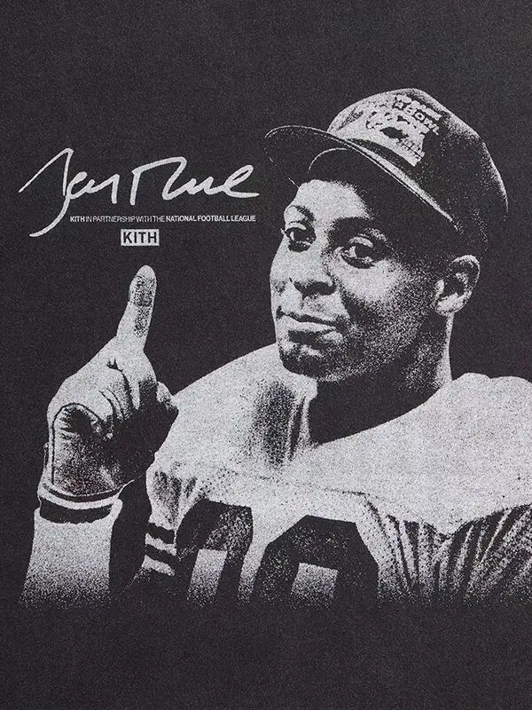Kith Nfl Jerry Rice Jones Cotton T-shirt - Black