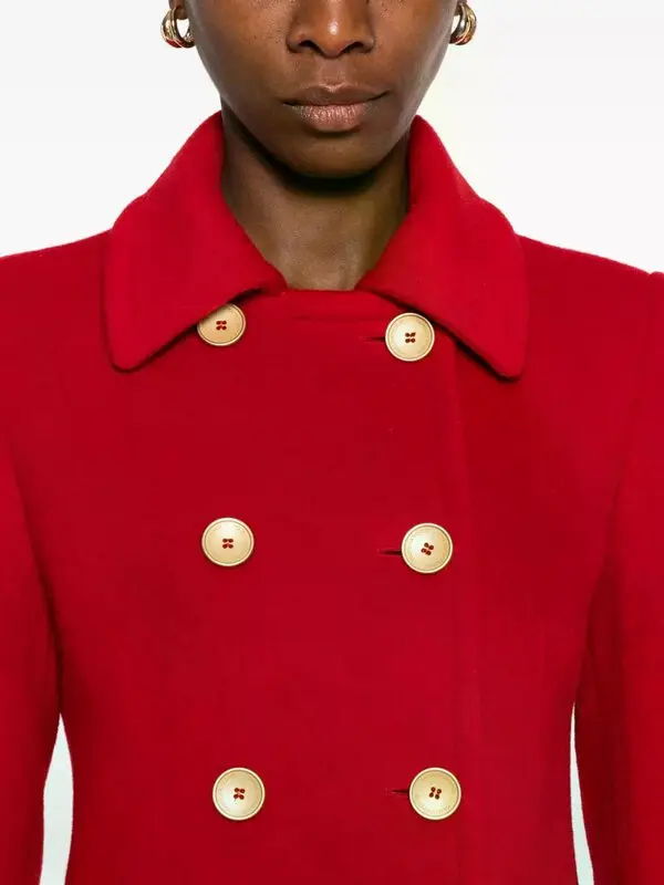 Tagliatore Hennie Double-breasted Coat - Red