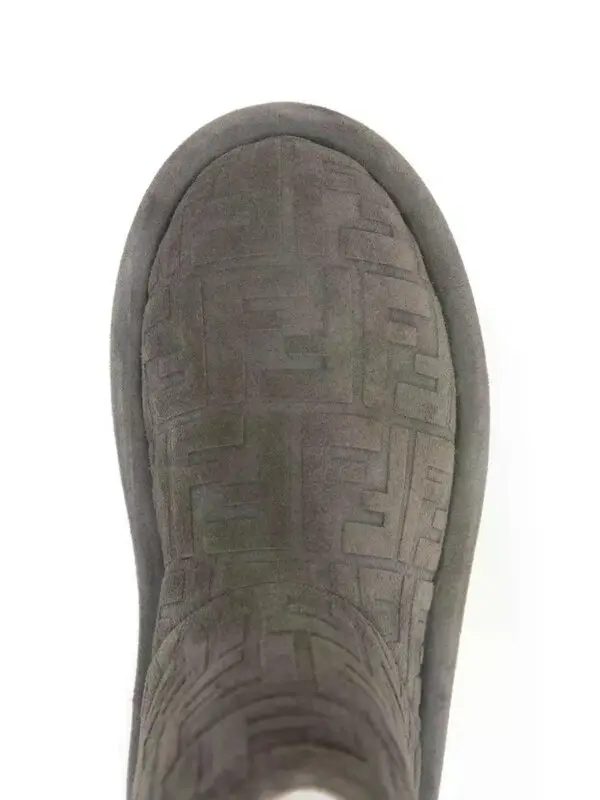 Fendi 25mm Apres Chic Embossed-ff Boots - Grey