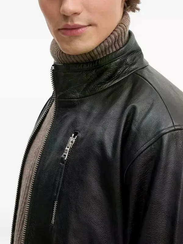WON HUNDRED Zip-fastening Pockets Leather Jacket