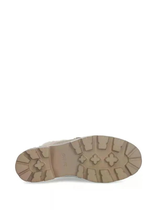 Guess 45mm Yaneta Logo Faux-fur Mules - Neutrals