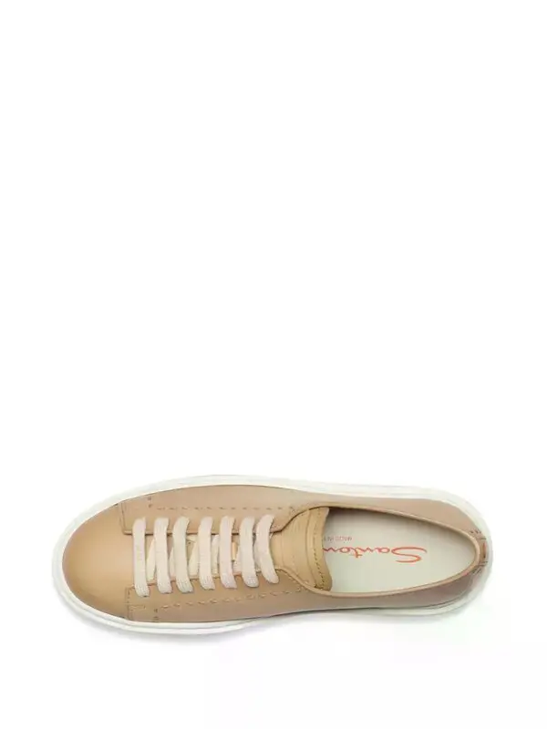 Santoni Leather Platform Sneakers