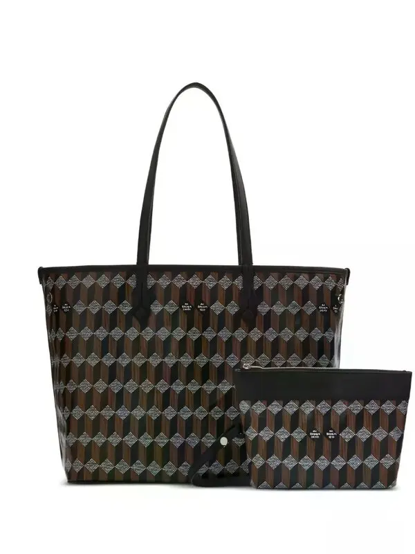 AU DEPART Geometric Pattern Tote Bag