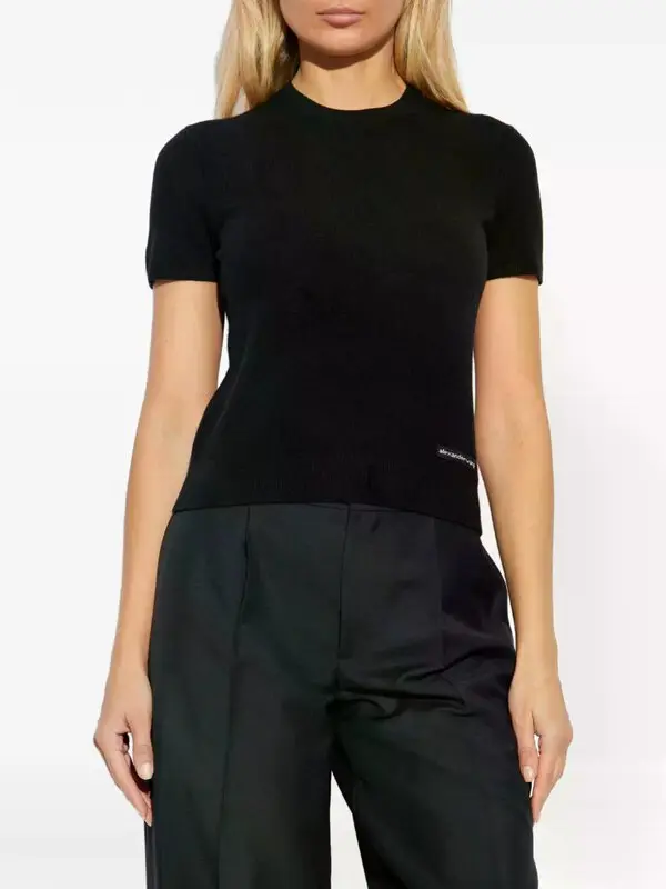 Alexander Wang Logo Crew-neck T-shirt - Black