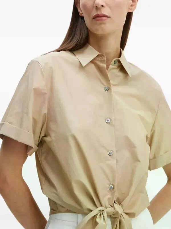 Theory Tie-front Buttoned Shirt