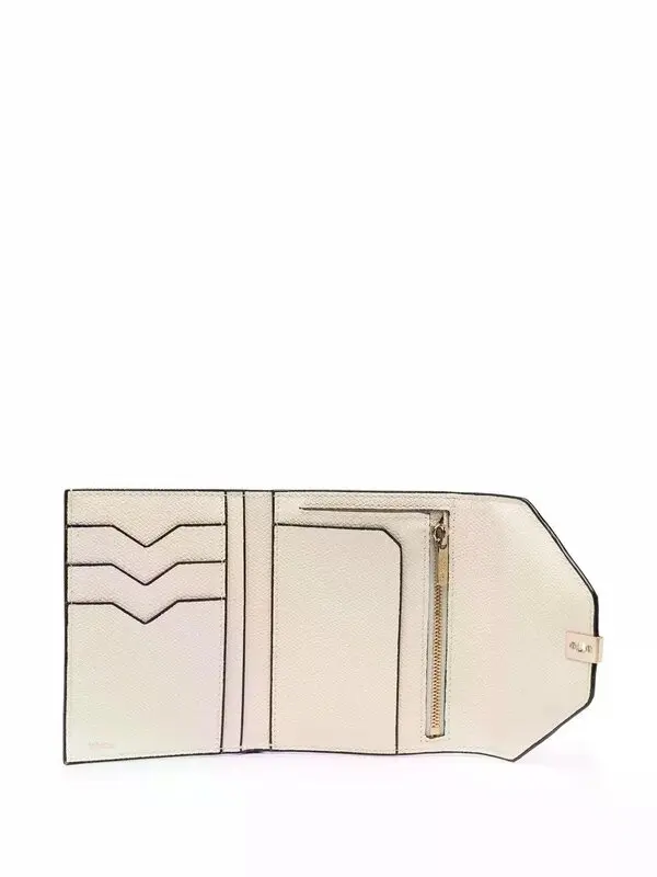 VALEXTRA Two-tone Leather Billfold Wallet