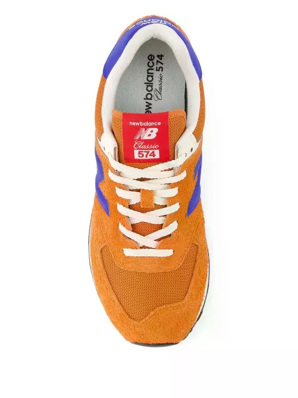 NEW BALANCE 574 Suede Logo Sneakers