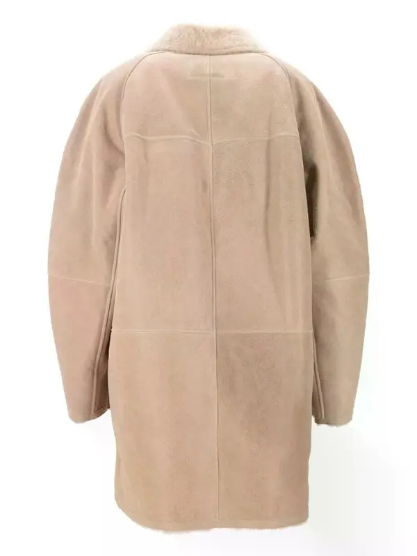 Isabel Marant Étoile Berthie Buttoned Shearling Trim Coat