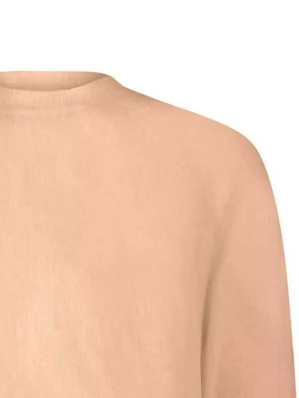 Minnie Rose Raglan-sleeve Crew-neck Sweater - Neutrals