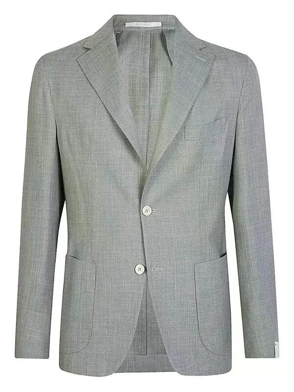 Eleventy Single-breasted Patch-pocket Blazer