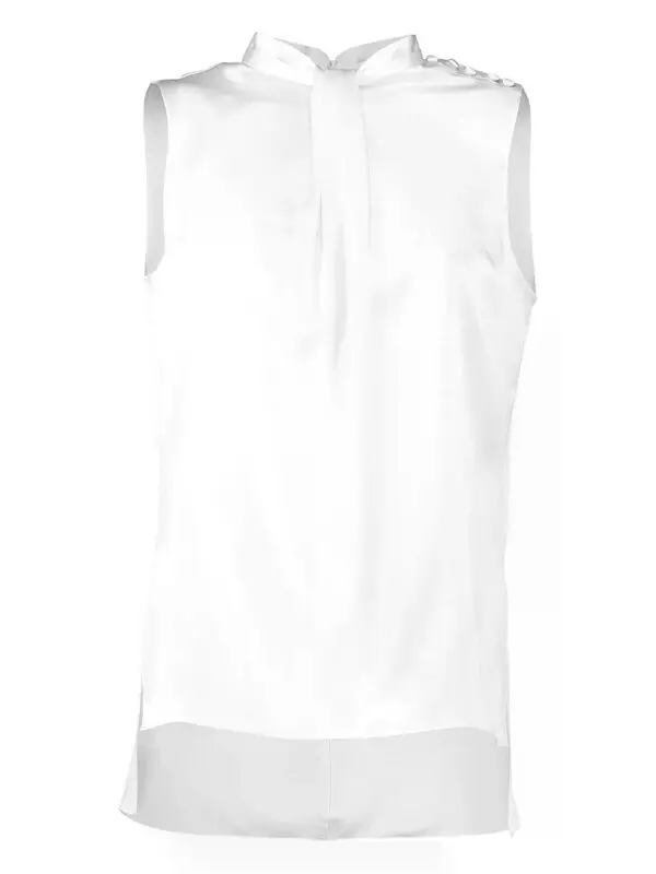 Adam Lippes Drape-neck Sleeveless Top