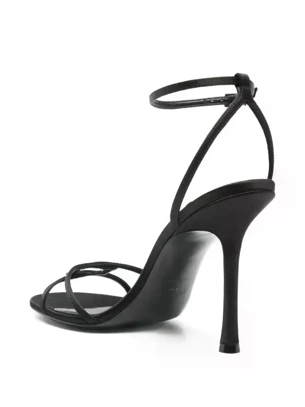 JIMMY CHOO 100mm Leo Sandals - Black