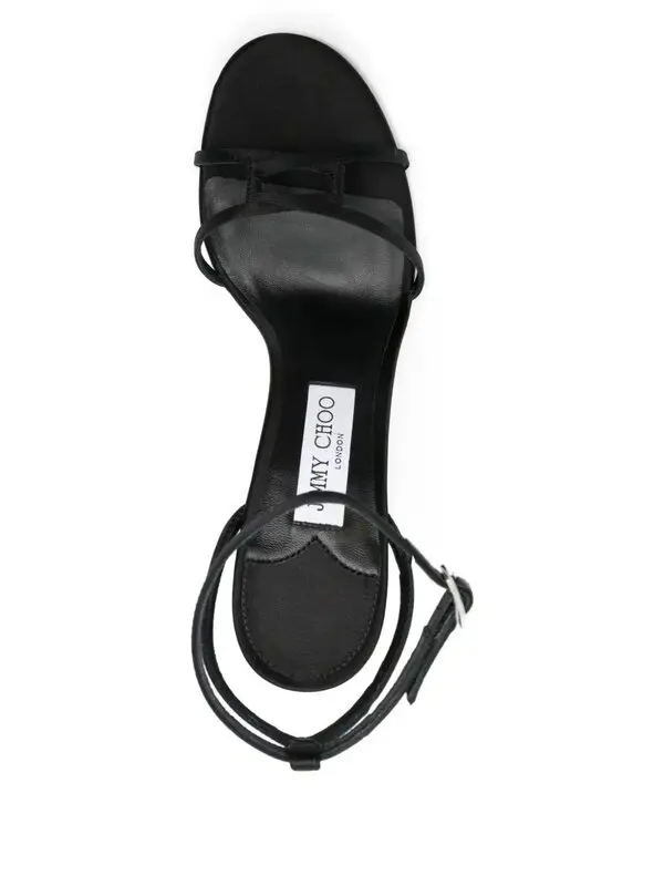 JIMMY CHOO 100mm Leo Sandals - Black