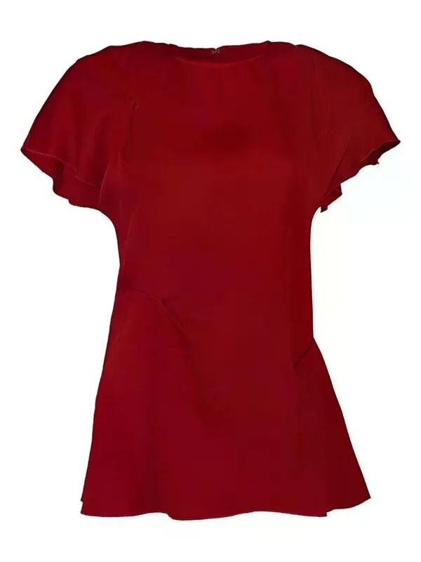 Victoria Beckham Draped Ruffle Top
