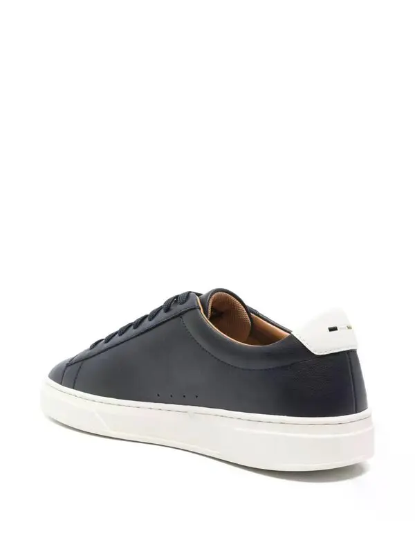 BOSS Leather Trainers With Rubber Sole