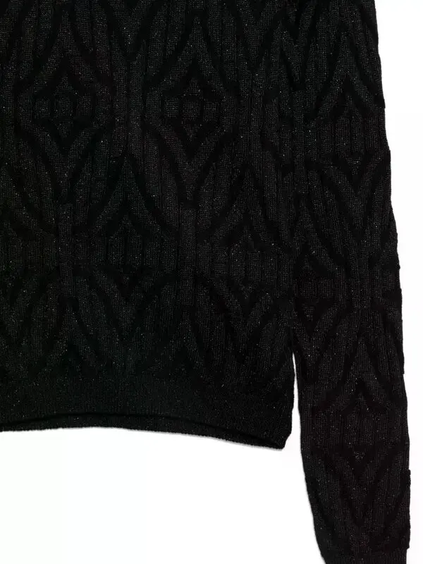 AKEP Cut-out High-neck Sweater