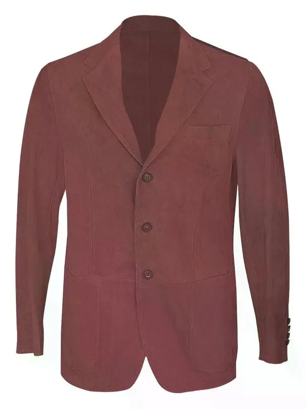 Eleventy Suede Single-breasted Blazer