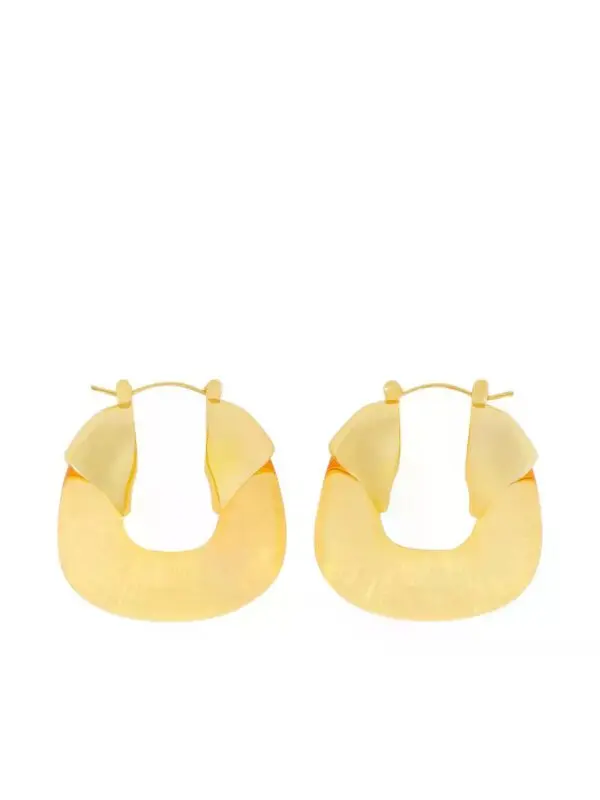 LIZZIE FORTUNATO Mini Organic Hoop Earrings - Gold